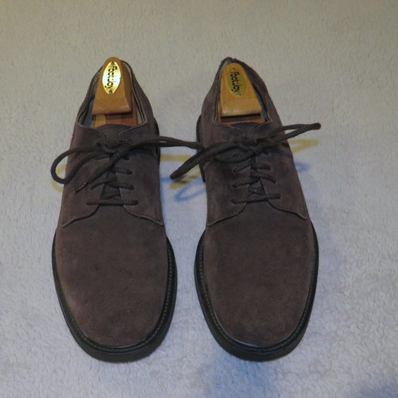 Tod's | Shoes | Tods Brown Suede Leather Plain Toe Derby 8 | Poshmark